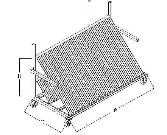 Harp rack for IG units