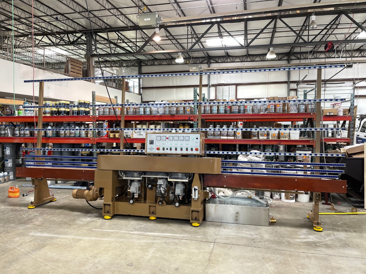 SM4C Four Spindle Flat Polish Edger- 4 Spindle