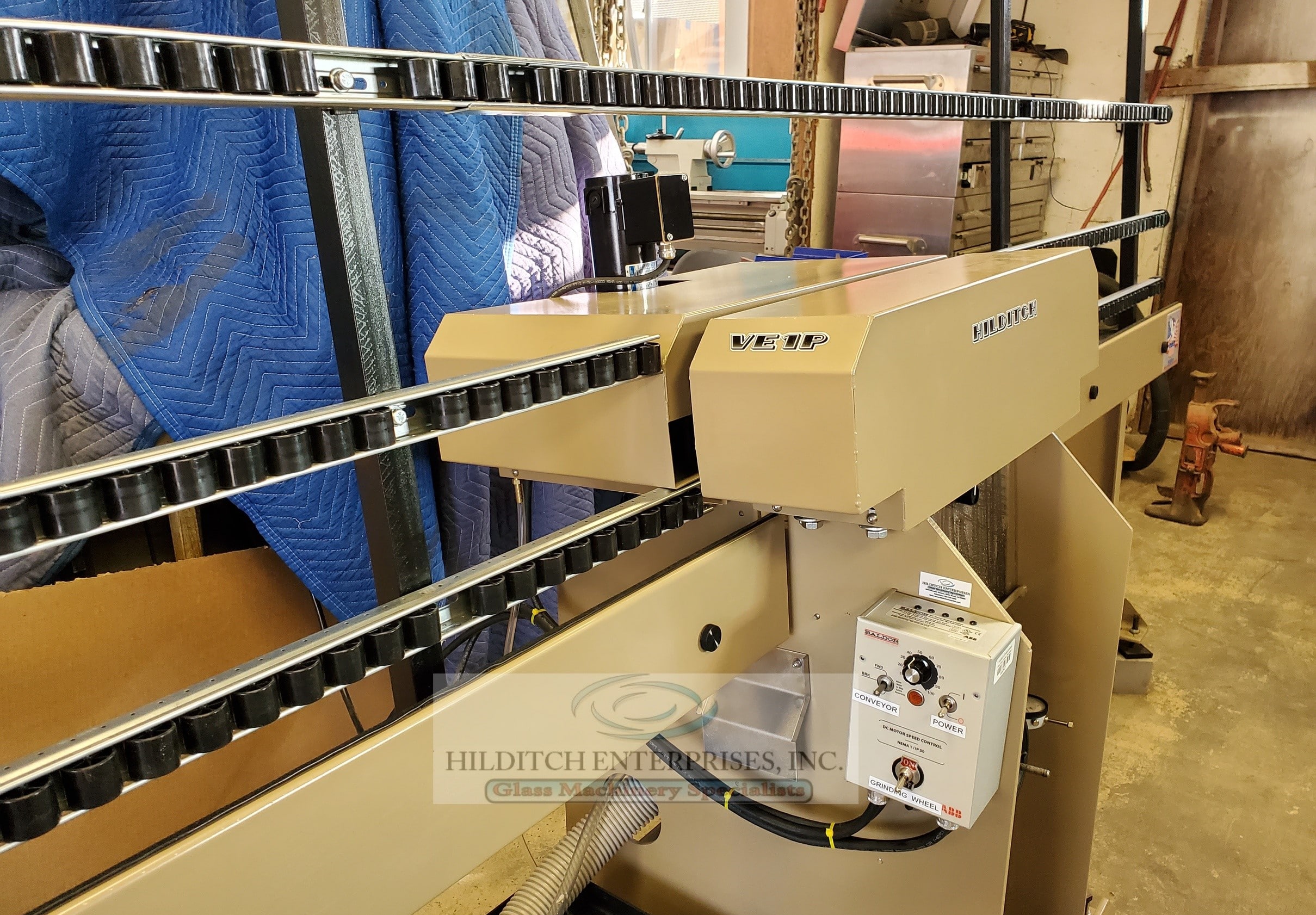 VE1P Single Spindle Glass Edger